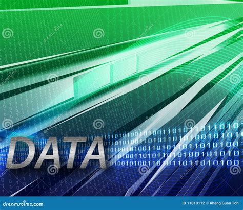 Internet Data Communication Background Stock Illustration