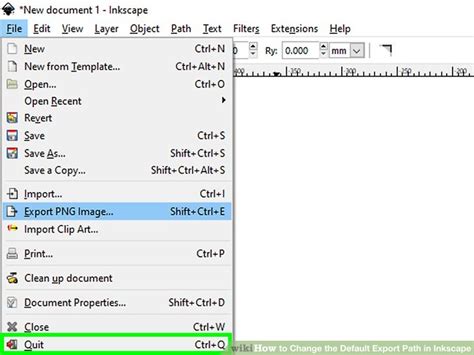 How To Change The Default Export Path In Inkscape 7 Steps