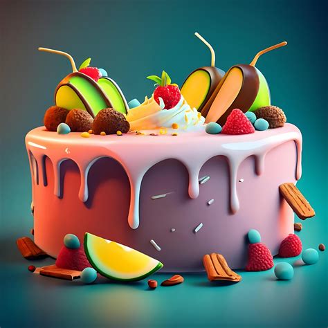 Birthday Cake Background And Wallpaper Image Generator Ai 29091175