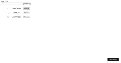 React Codesandbox