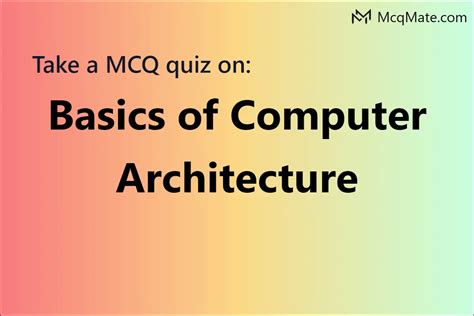 Basics Of Computer Architecture Online Practice Test