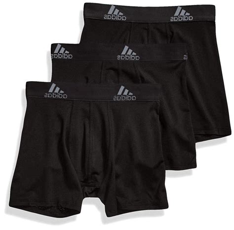 Adidas Sport Performance Climalite Boxer Briefs Underwear Black Size