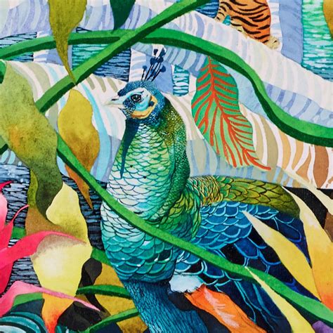 Peacock Paradise Original Artwork Artofit
