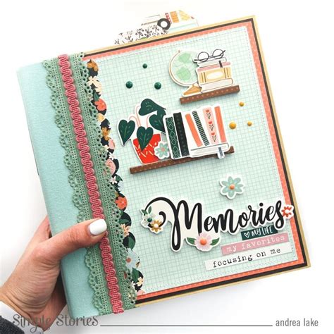 My Memories Snp Album Project Idea Front Scrapbook Design Simple