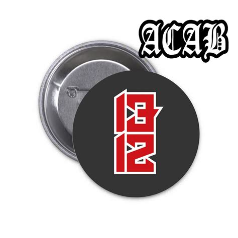 Значок Acab 1312 — ціна 35 грн у каталозі Сувеніри Купити товари для дому та побуту за доступною