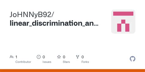 Github Johnnyb92lineardiscriminationanalysis