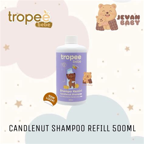 Jual Tropee Bebe Candlenut Shampoo Refill 500ml Exp 2027 Shopee Indonesia