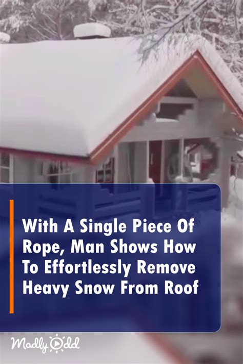 With A Single Piece Of Rope Man Shows How To Effortlessly Remove Heavy