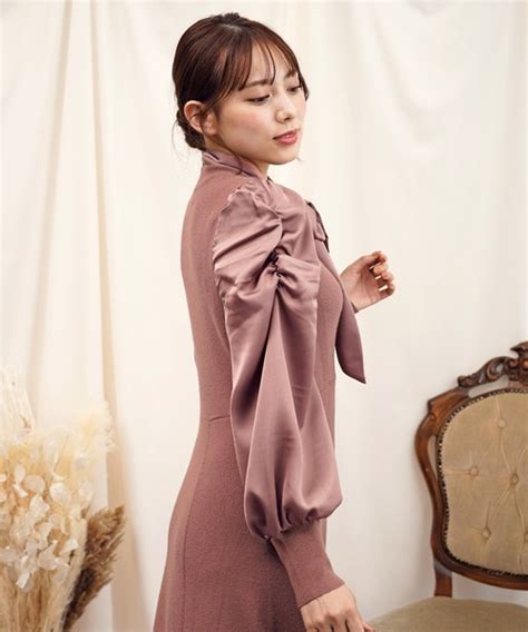 Noela（ノエラ）の「袖異素材ニットワンピ（ワンピース）」 Wear