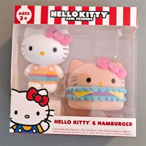 Hello Kitty And Hamburger Collectible Figures Hello Kitty Toys Hello