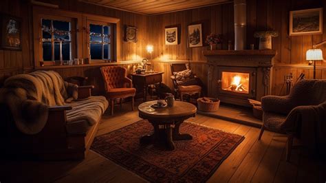 Cozy Ambience Gentle Night Rain And Fireplace Youtube