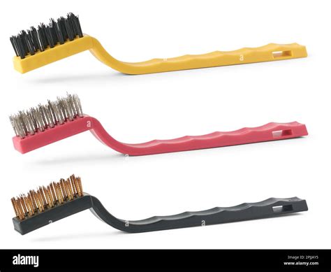 Set Of Wire Brushes Copper Steel And Nylon Industrial Brush For Rust
