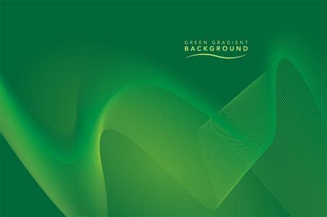 Premium Vector Green Gradient Background Wavy And Flow Shadow Design