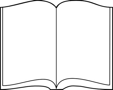 Hardcover Book Outline Clip Art Pictures Of Open Books Png Download