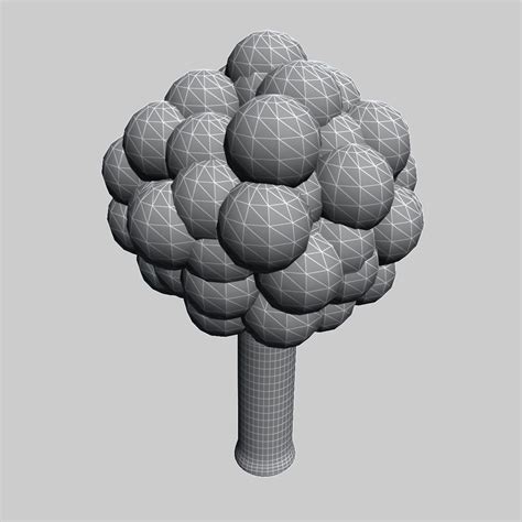 树（漫画） 3d模型 15 Max 3ds Dae Fbx Obj Free3d