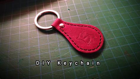 Diy Leather Keychain Make It Yourself Youtube