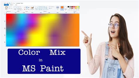 How to mix color in paint mspaint Ms Paint म कलर कस मकस कर