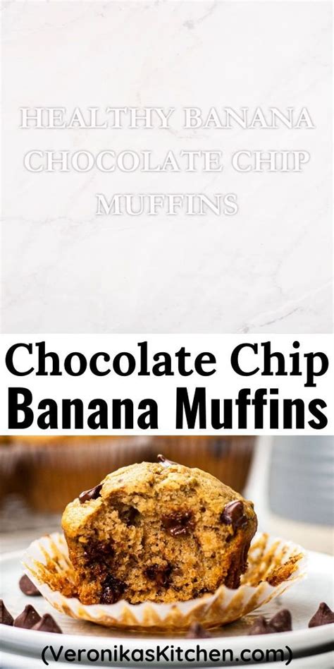Healthy Banana Chocolate Chip Muffins Artofit