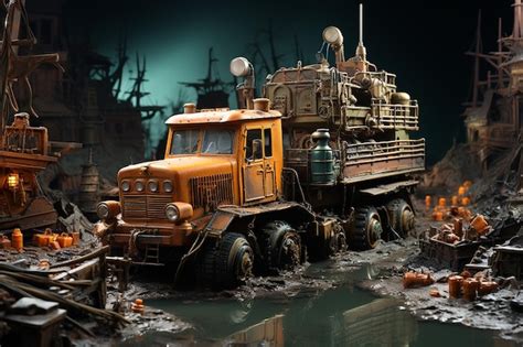 Premium Ai Image Mining Seabed For Minerals With Deep Sea Mines