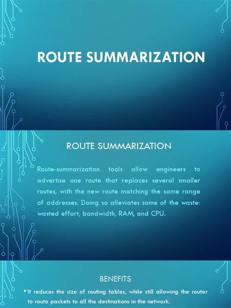 Route Summarization Pdf