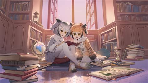 Northern White Faced Owl And Eurasian Eagle Owl Kemono Friends And 1