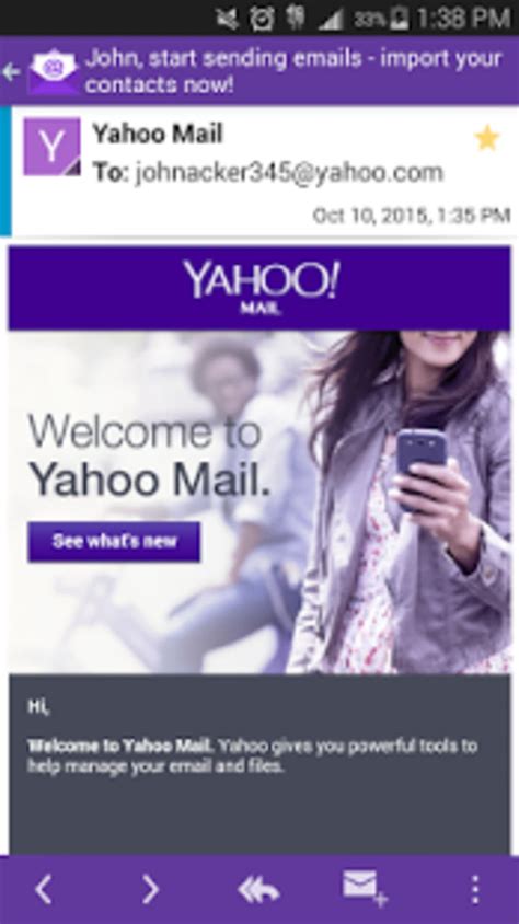 Email Yahoo Mail Android App Android