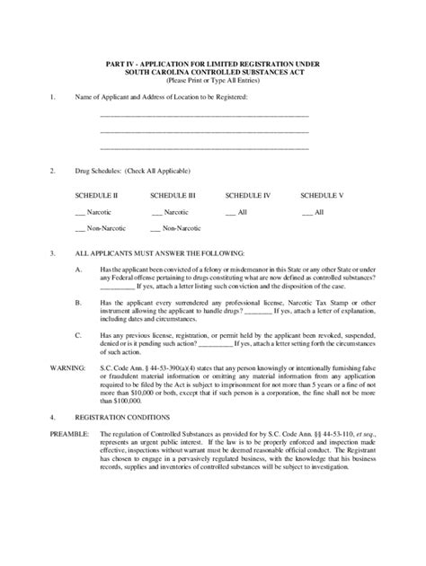Fillable Online Part Iv Application For Limited Registration Under