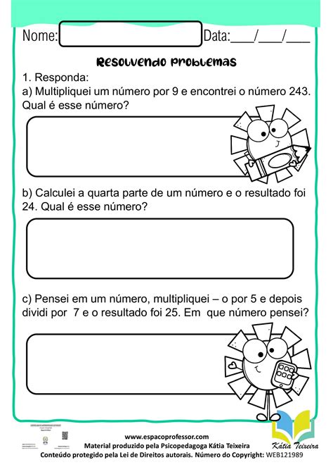 Situações Problemas Envolvendo As 4 Operações BRUNIV