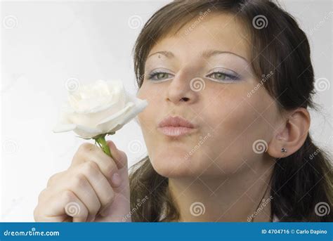 Kiss Rose Stock Photo Image Of Look Brunette Scent