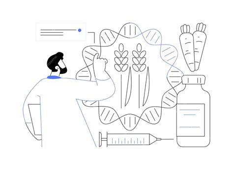Premium Vector Genetically Modified Foods Abstract Concept Vector
