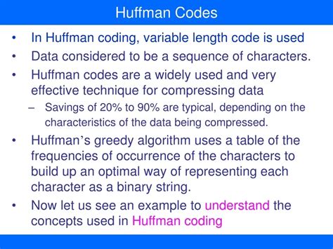 Ppt Huffman Coding Greedy Algorithm And Binary Techniques Powerpoint