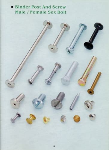 Binder Post And Screw Male Female Sex Bolt Screws Fasteners