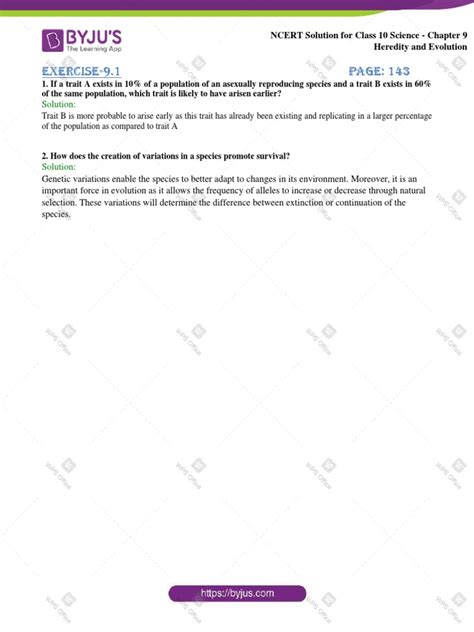 Chapter 9 Heredity And Evolution Pdf Dominance Genetics Neuron