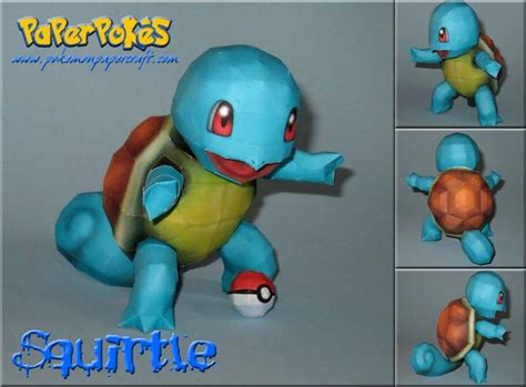 Paperpokés Pokémon Papercraft Squirtle Squirtle Pokemon Craft