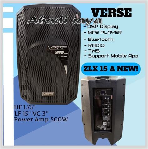Jual Speaker Aktif Verse Zlx 15a New Verse Zlx 15 A New 2bh 15