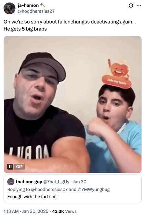 Oh Were So Sorry About Fallenchungus Deactivating Again He Gets 5