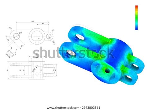 Finite Element Method Fem Numerical Technique Stock Illustration