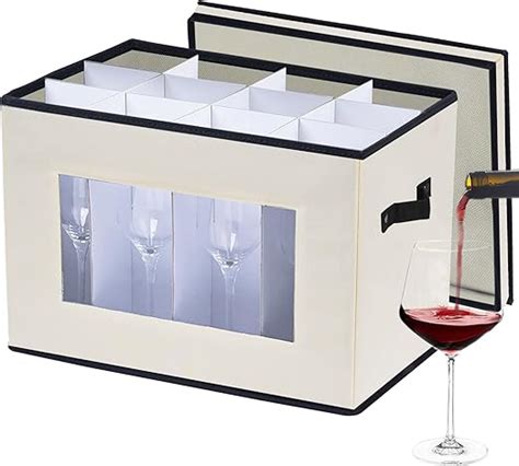 Jaysdayly Stemware Storage Casesstackable China Storage