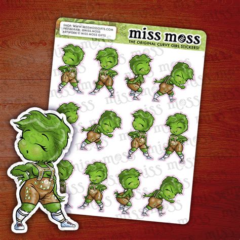 Grinch Sampler Vinyl Planner Stickers Miss Moss Ts