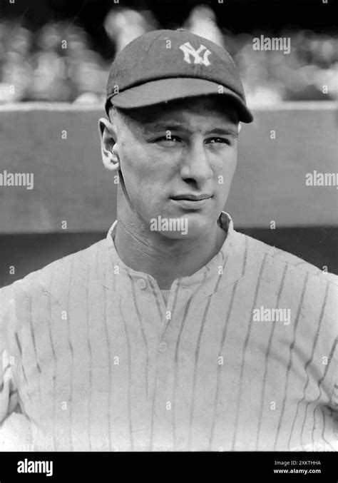 Lou Gehrig Portrait Of The American Baseball Player Henry Louis
