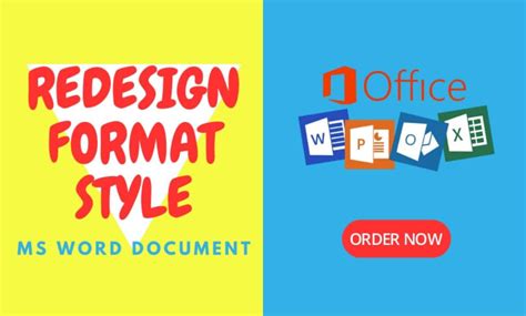 Redesign Microsoft Word Document Type Format Edit By Ifaatkaisar Fiverr