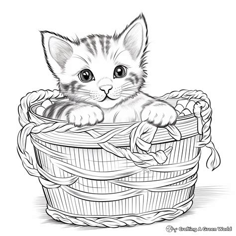 Realistic Kitten Coloring Pages Free Printable
