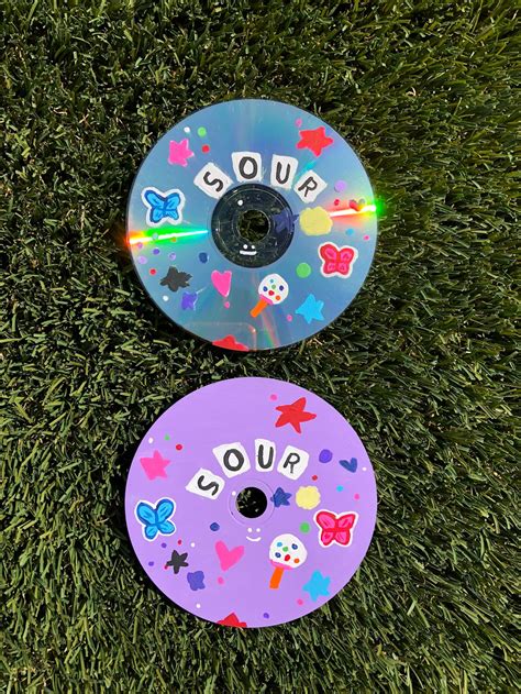 SOUR Album Hand Painted CD Etsy