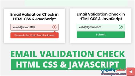 Email Validation Check In Html Css And Javascript Codingnepal Check More At