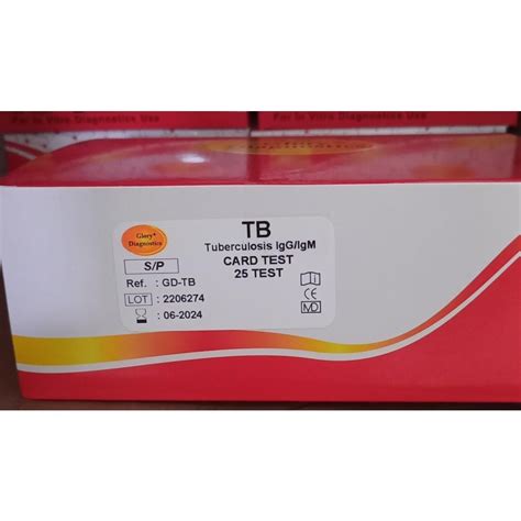 Jual Rapid Test Tbc Tuberculosis Igg Igm 25 Test Card Glory Tb Serumplasma Shopee Indonesia