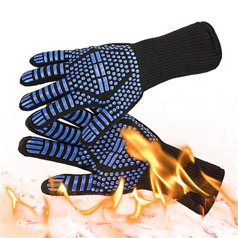Silicone Oven Mitts Heat Resistant Professional Oven Gloves For Kitchen