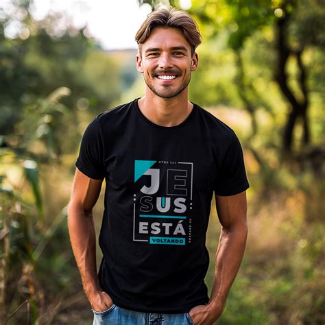 T Shirt Prime Camisa Jesus está Voltando Masculina em REDENTOR Camisas e produtos que