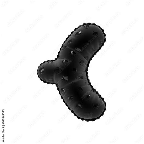 3d Inflated Balloon Curly Braces Symbol Sign With Black Glossy Meme