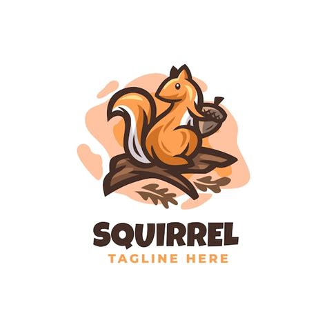 Premium Vector Squirrel Logo Design Template With Cute Details