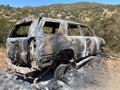 Región de Coquimbo AMPLIAMOS Cuerpo calcinado fue encontrado al interior de vehículo hallado